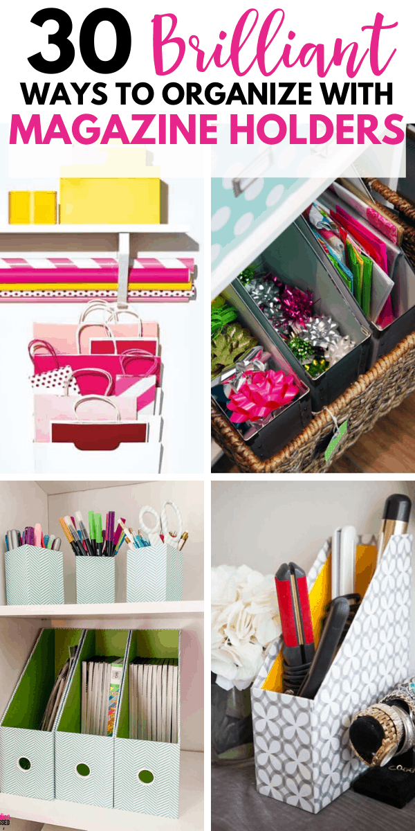 30 Clever Ways to Organize With Magazine Holders - Organization Obsessed