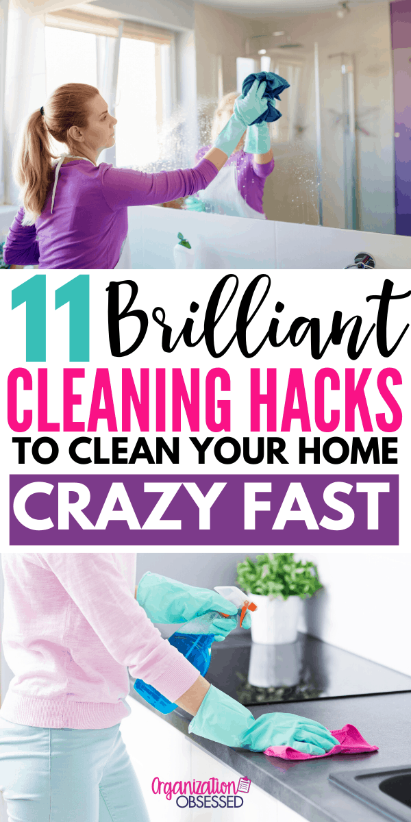 11 Cleaning Hacks for the Home - Organization Obsessed