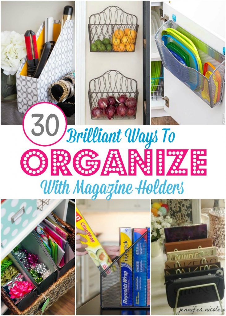 30 Clever Ways to Organize With Magazine Holders - Organization Obsessed