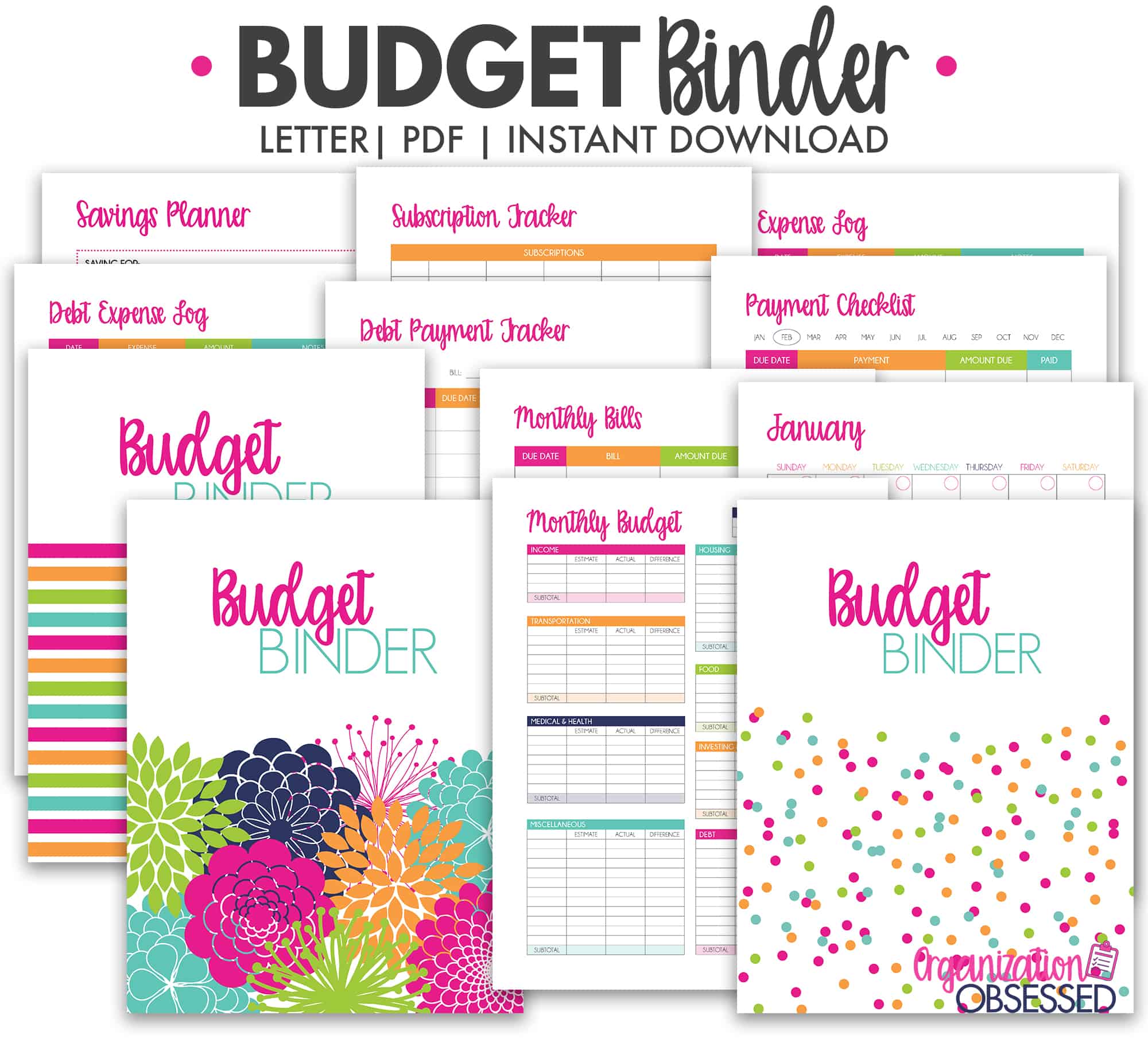 Budget Binder - Organization Obsessed