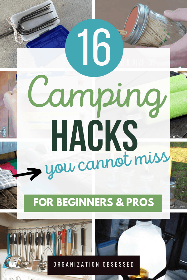 16 Camping Hacks That Make Camping Effortless - Organization Obsessed