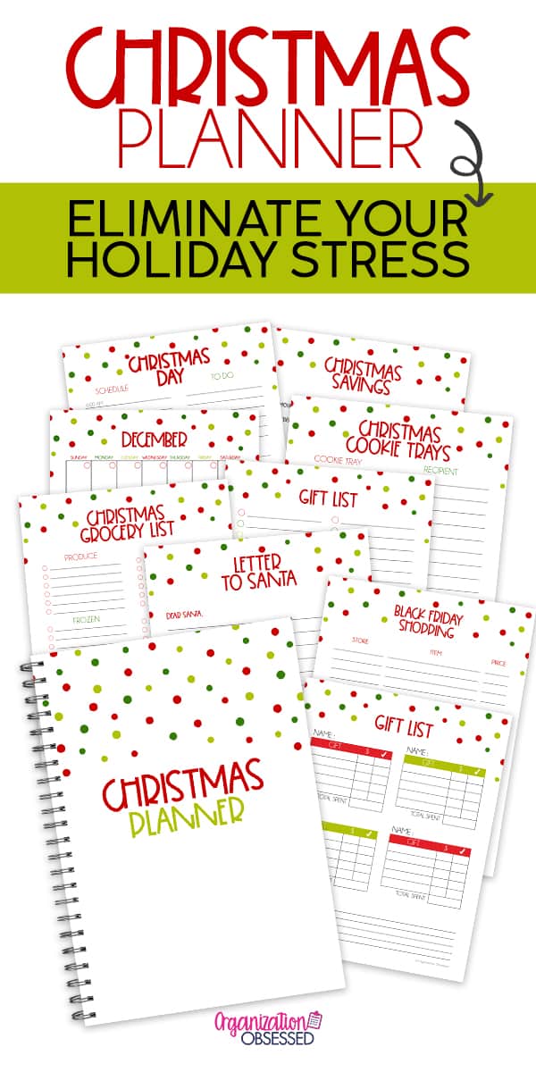 CHRISTMAS PLANNER PIN - Organization Obsessed