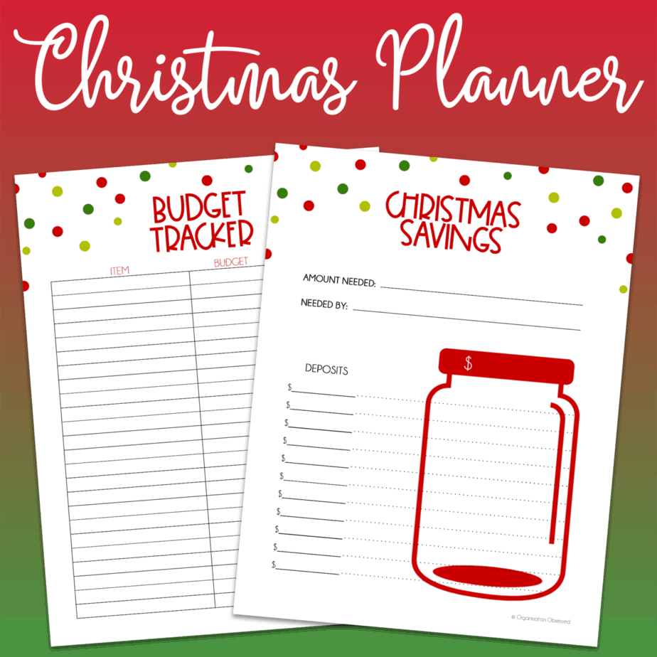 Christmas Planner Printables - Organization Obsessed